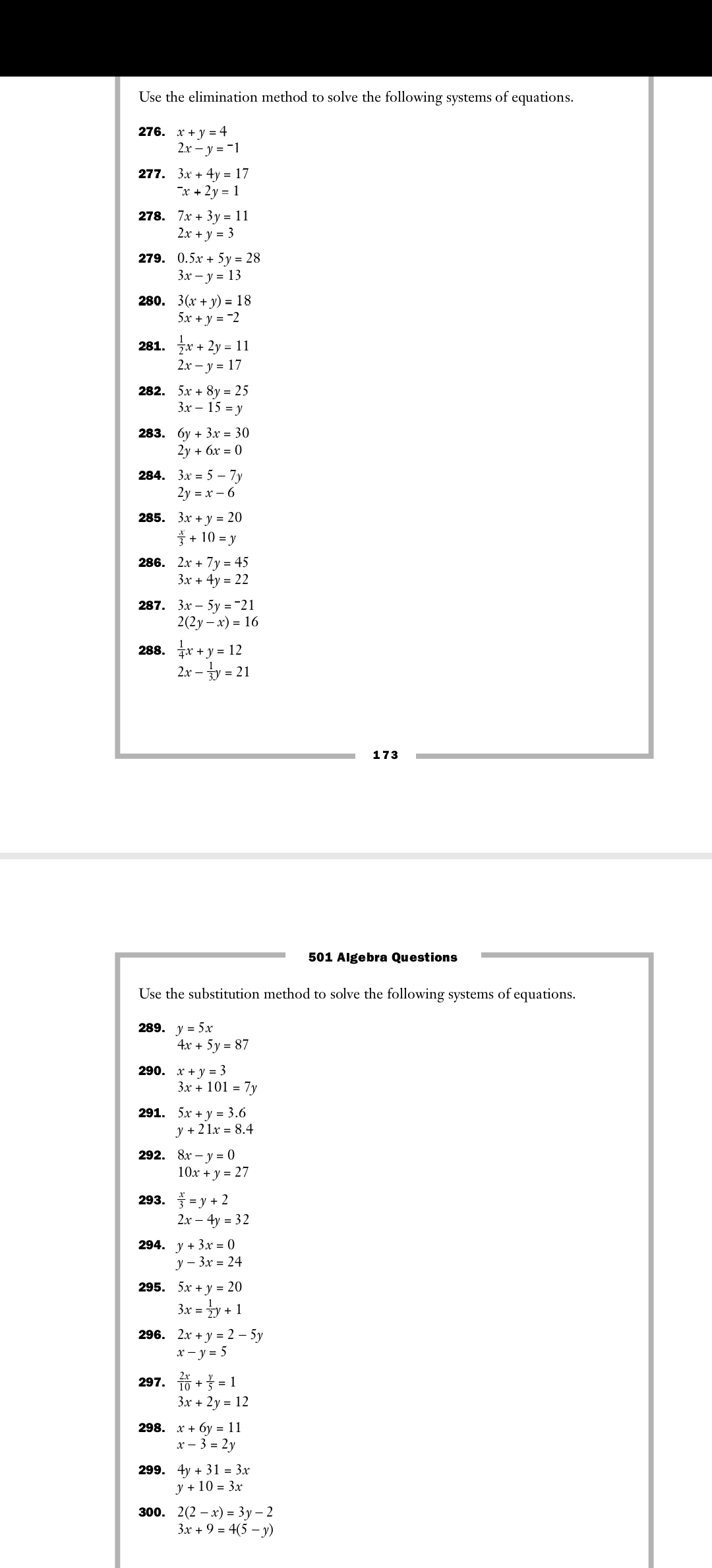 Solving Systems Of Equations Algebraically | Flashcards